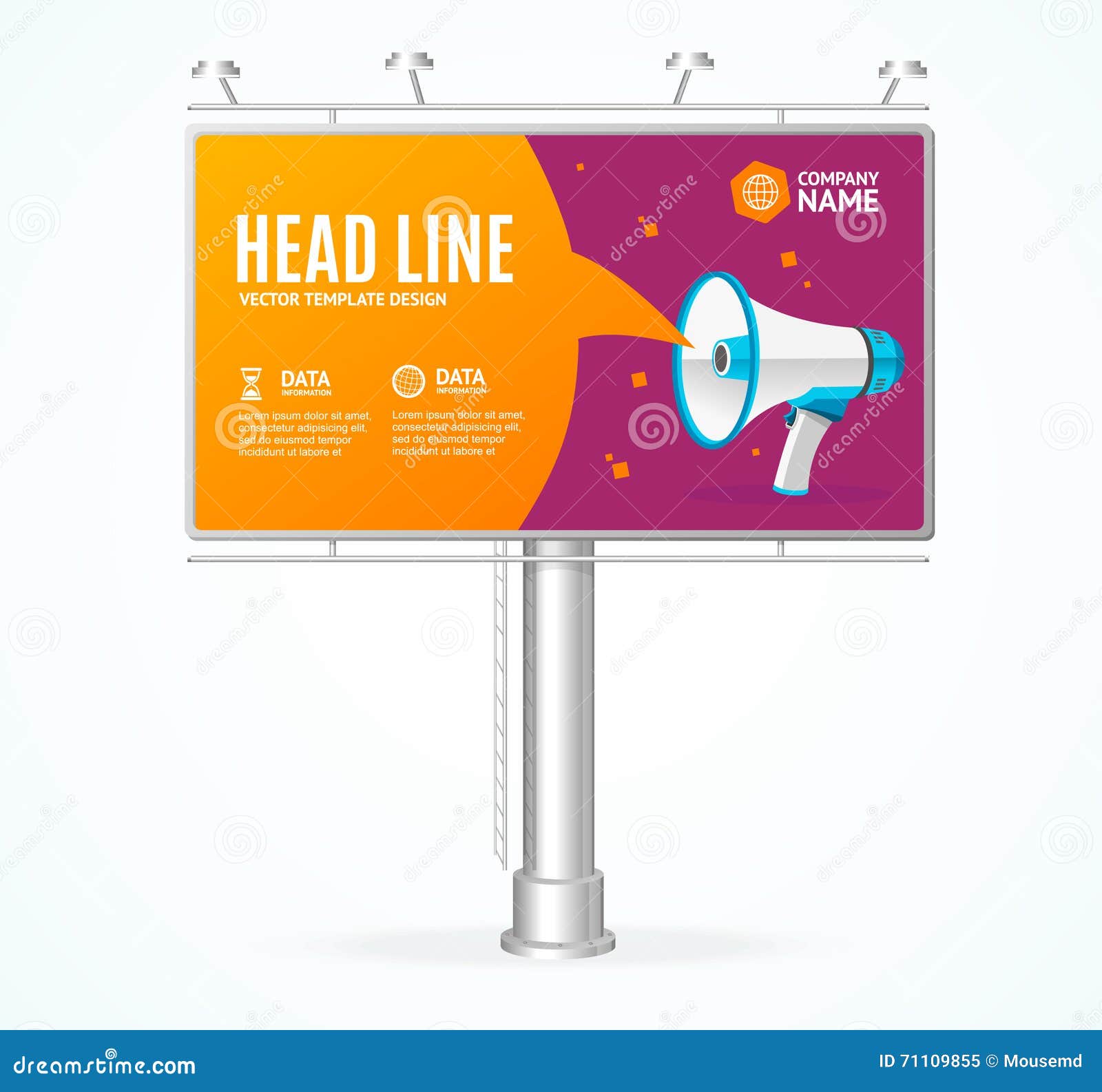 Billboard Concept. Vector stock vector. Illustration of advertisement ...