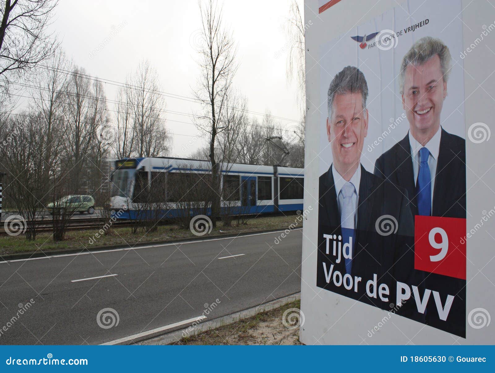 Billboard for the Dutch Freedom Party Editorial Image - Image of ...
