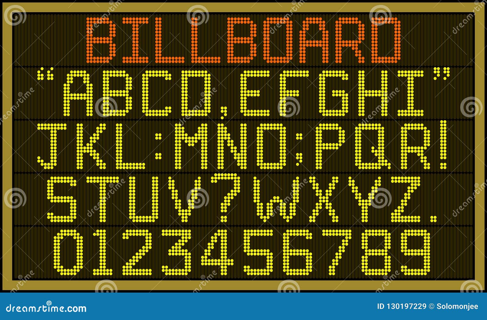 Billboard font stock vector. Illustration of case, classic - 130197229 Billboard font stock vector. Illustration of case, classic - 130197229