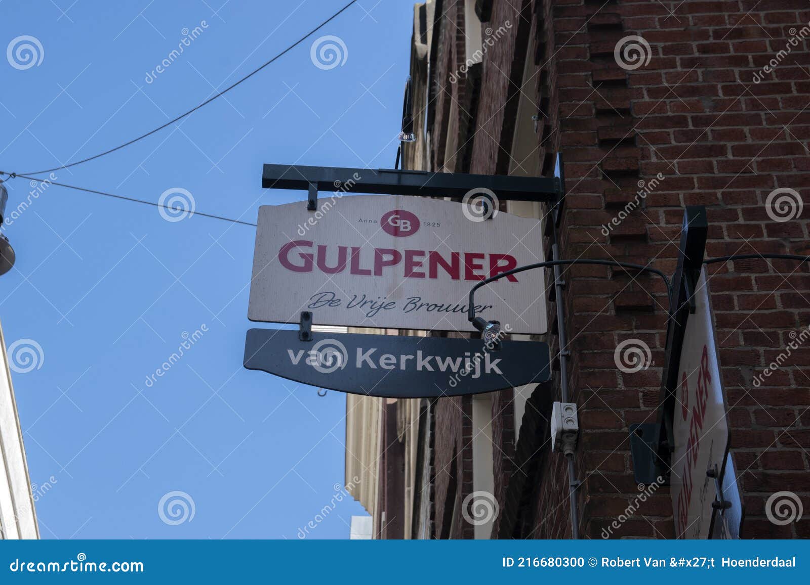 Billboard Gulpener Beer at Amserdam the Netherlands 25-3-2020 Editorial ...