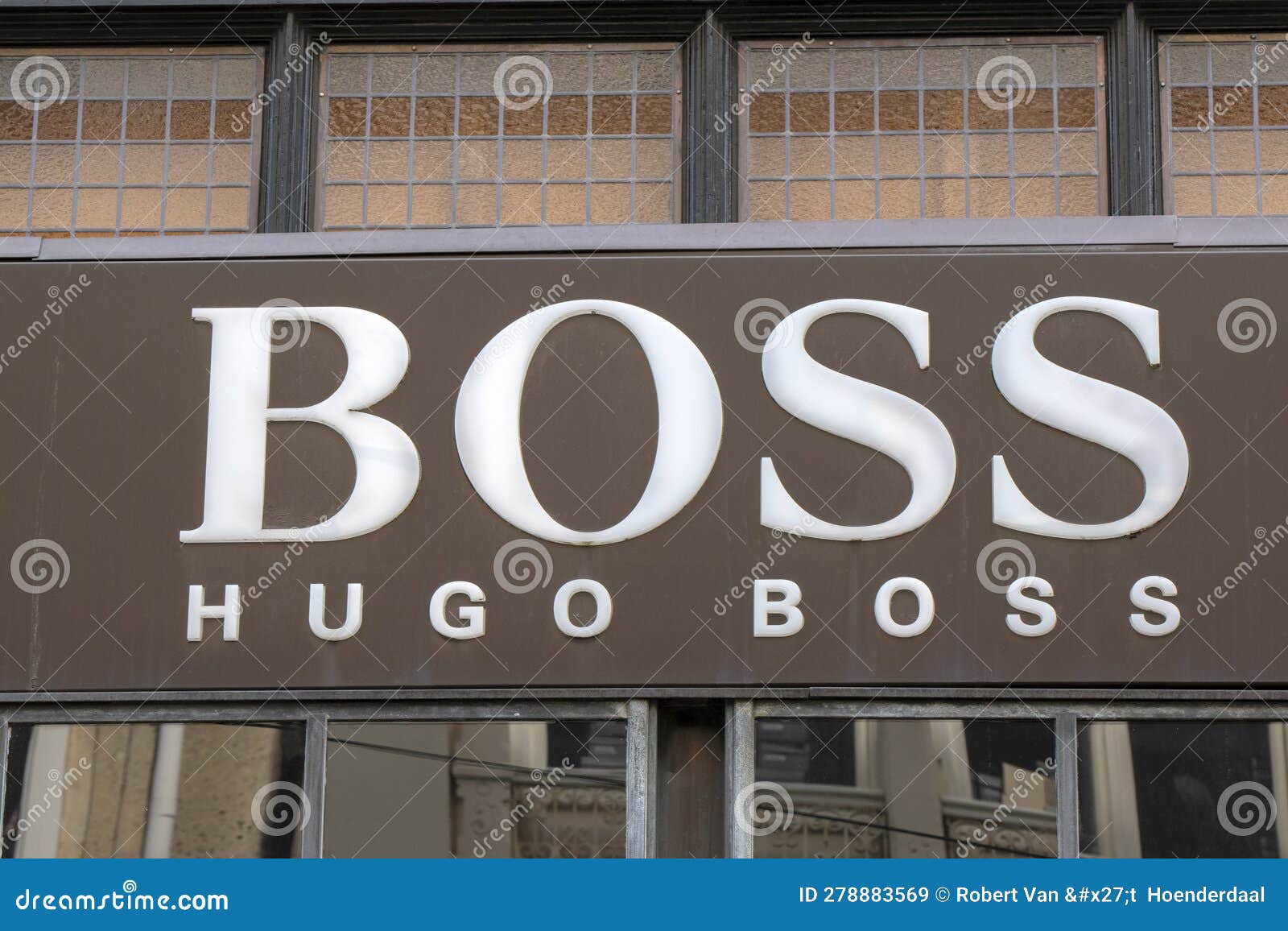Billboard Hugo Boss at Amsterdam the Netherlands 27-4-2023 Editorial ...