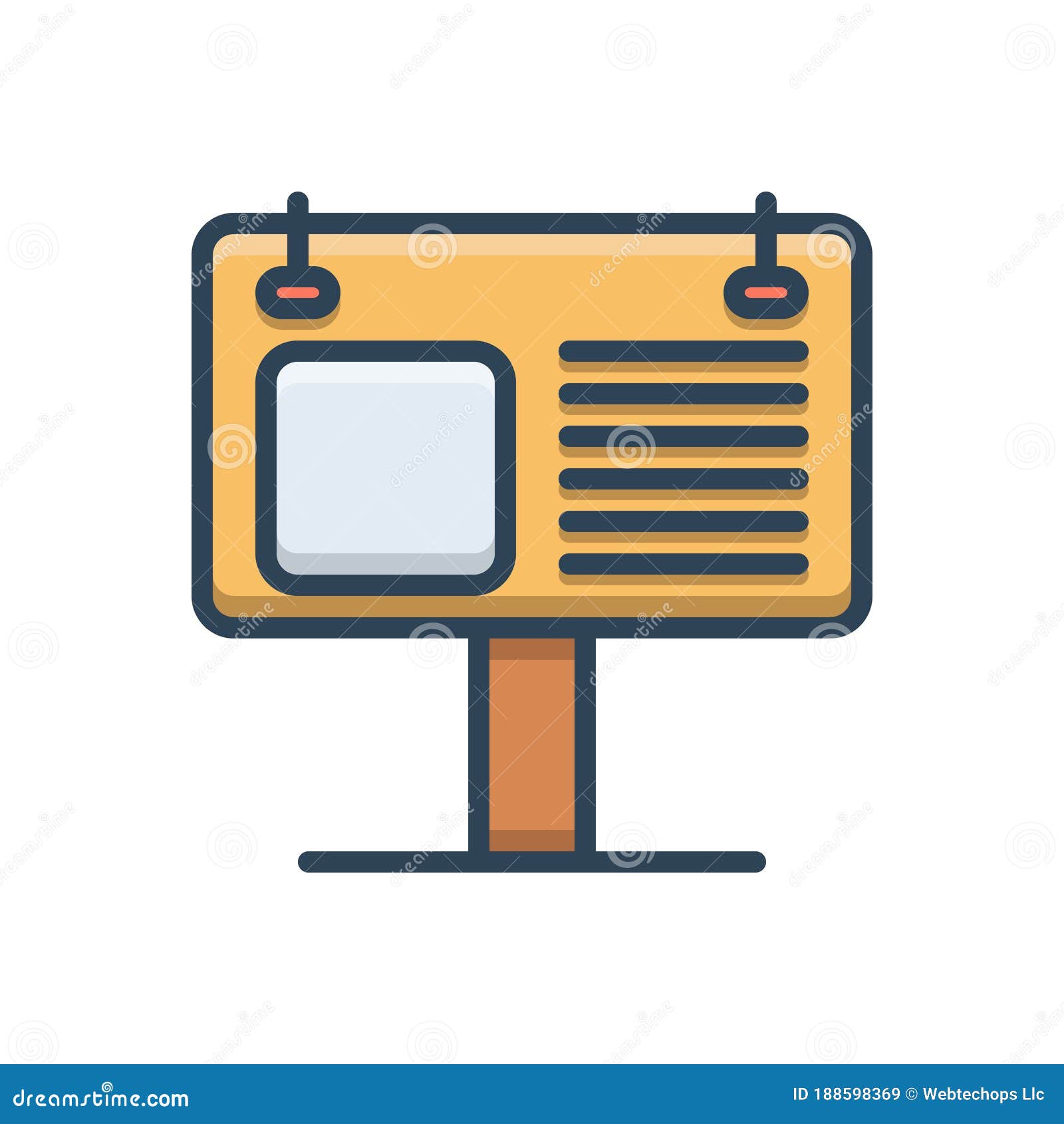 Color Illustration Icon for Billboard, Outdoor and Advertising Stock ...