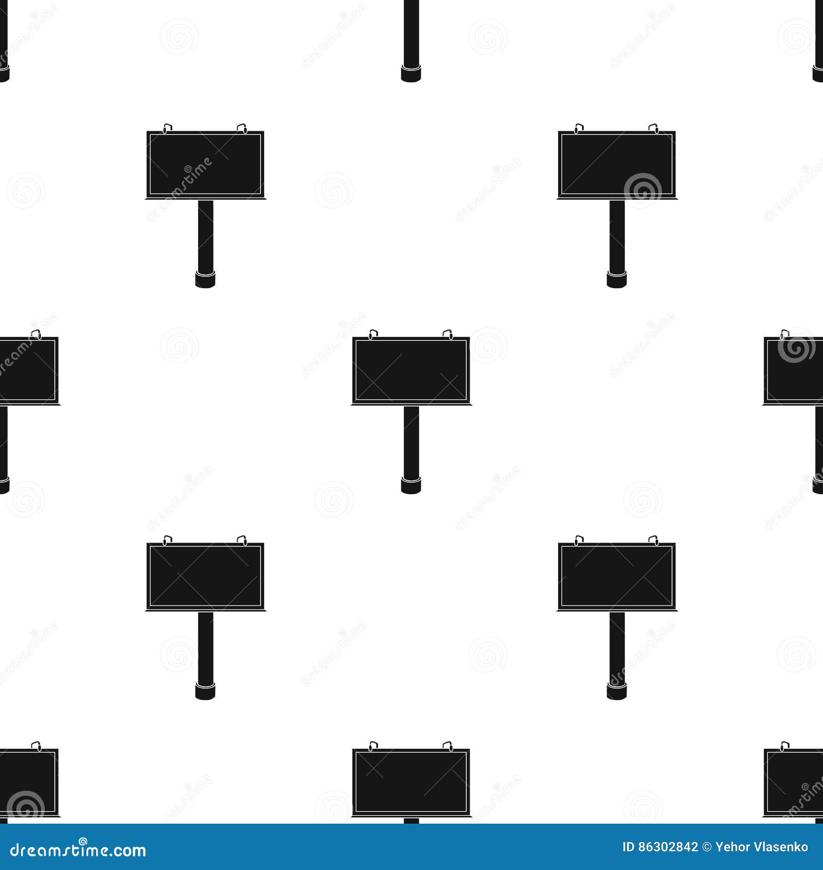 Billboard Icon in Black Style Isolated on White Background. Advertising ...
