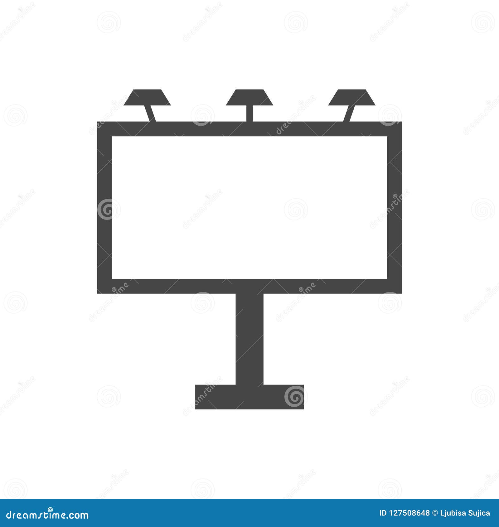 Billboard Icon, Simple Vector Illustration Stock Vector - Illustration ...
