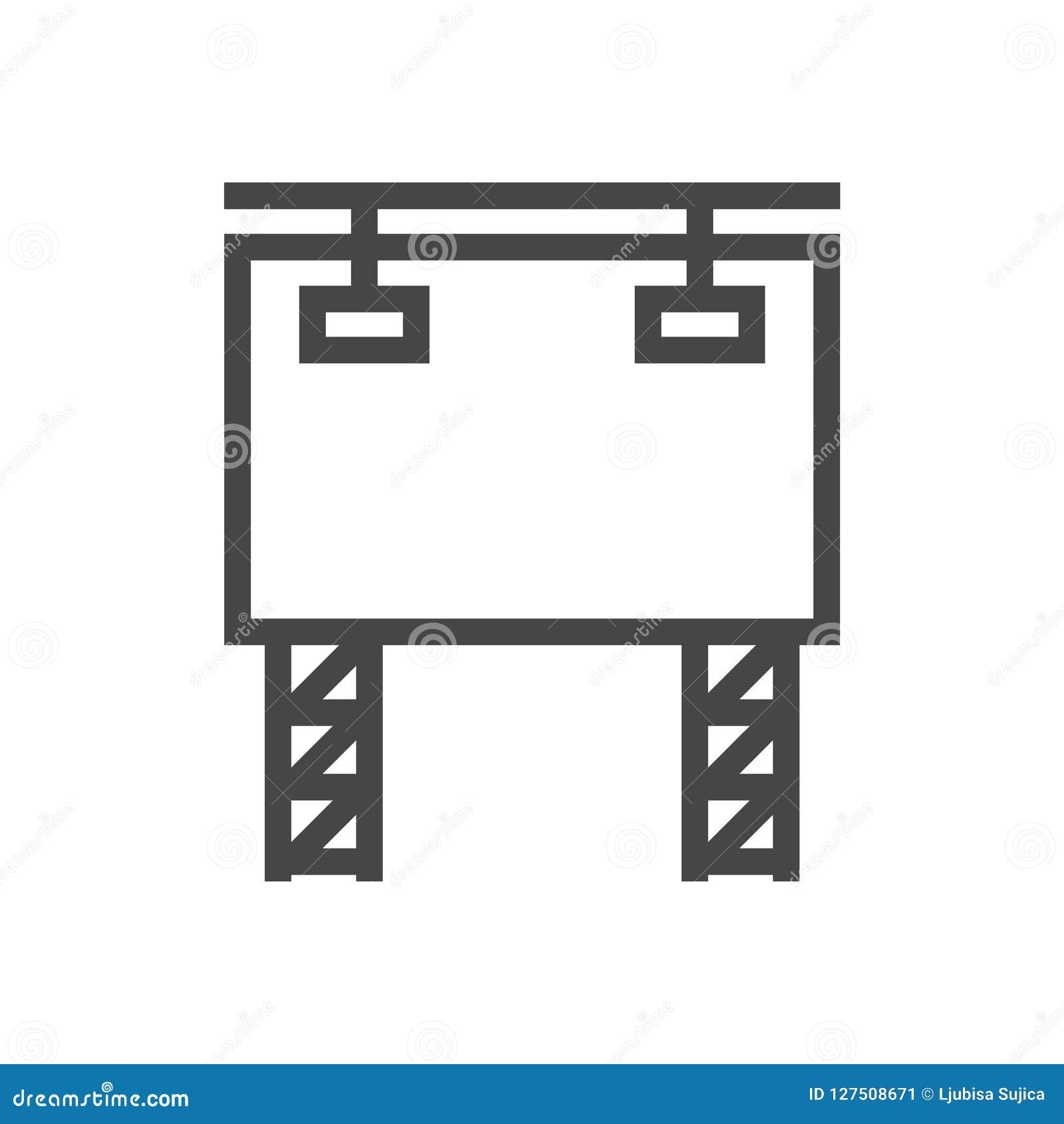 Billboard Icon, Simple Vector Illustration Stock Illustration ...
