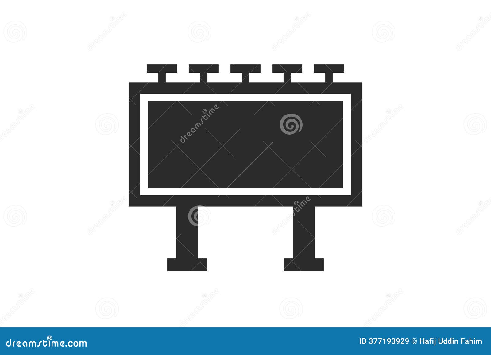 Billboard Ad Icon Color Outline Vector | CartoonDealer.com #230108041
