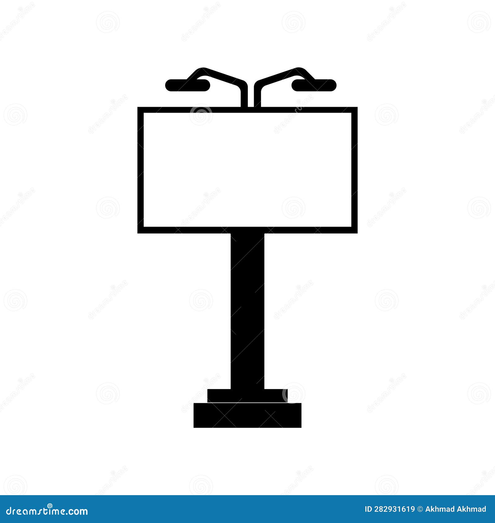Billboard icon stock vector. Illustration of tower, detail - 282931619