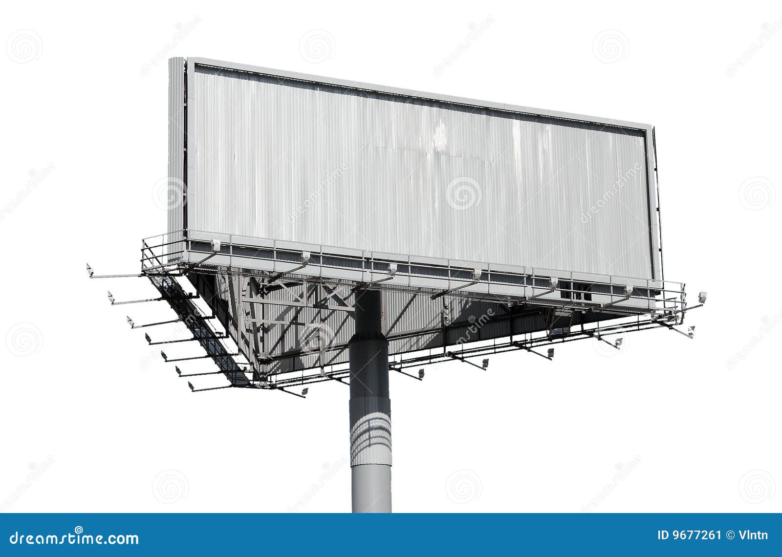 Billboard Isolated on White Background Stock Image - Image of ...
