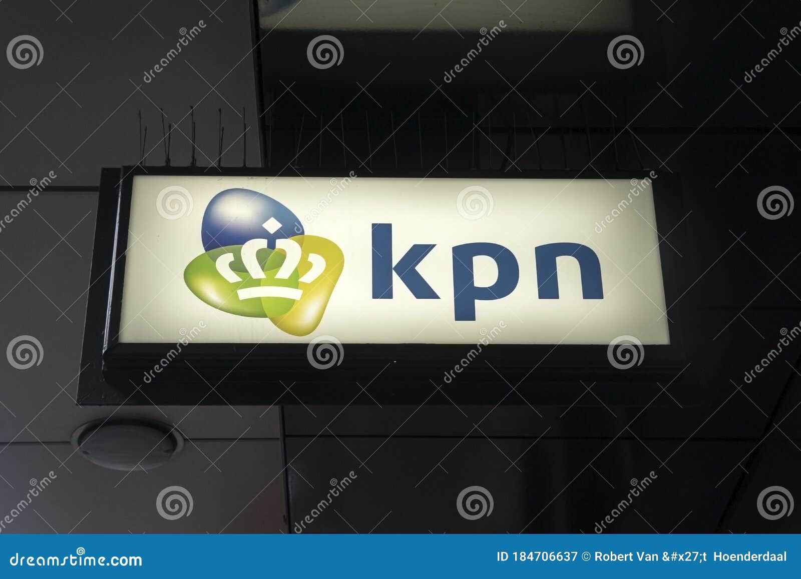 Billboard KPN at Amsterdam the Netherlands 2020 Editorial Photography ...