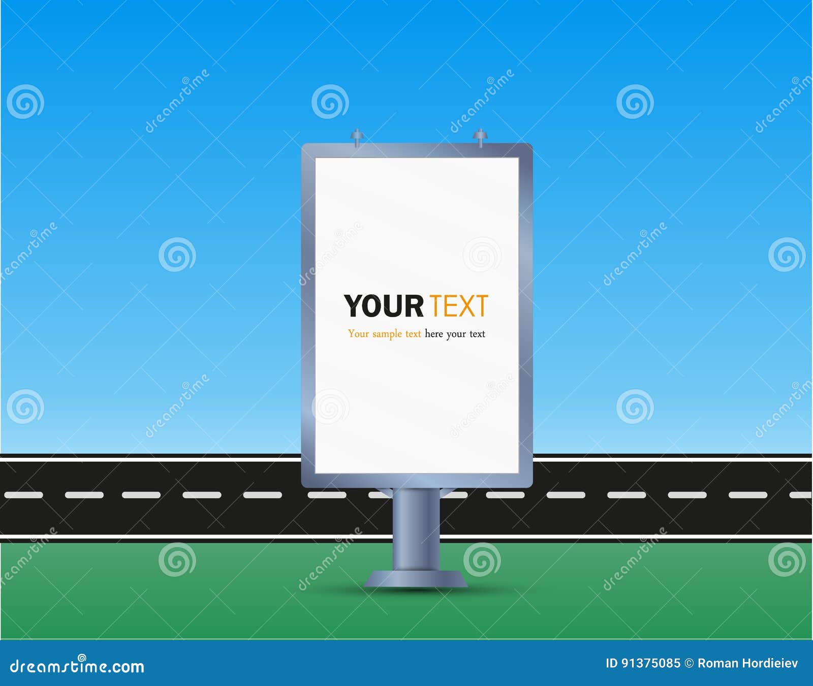 Billboard. the Layout for Your Advertisement and Design Stock Vector ...