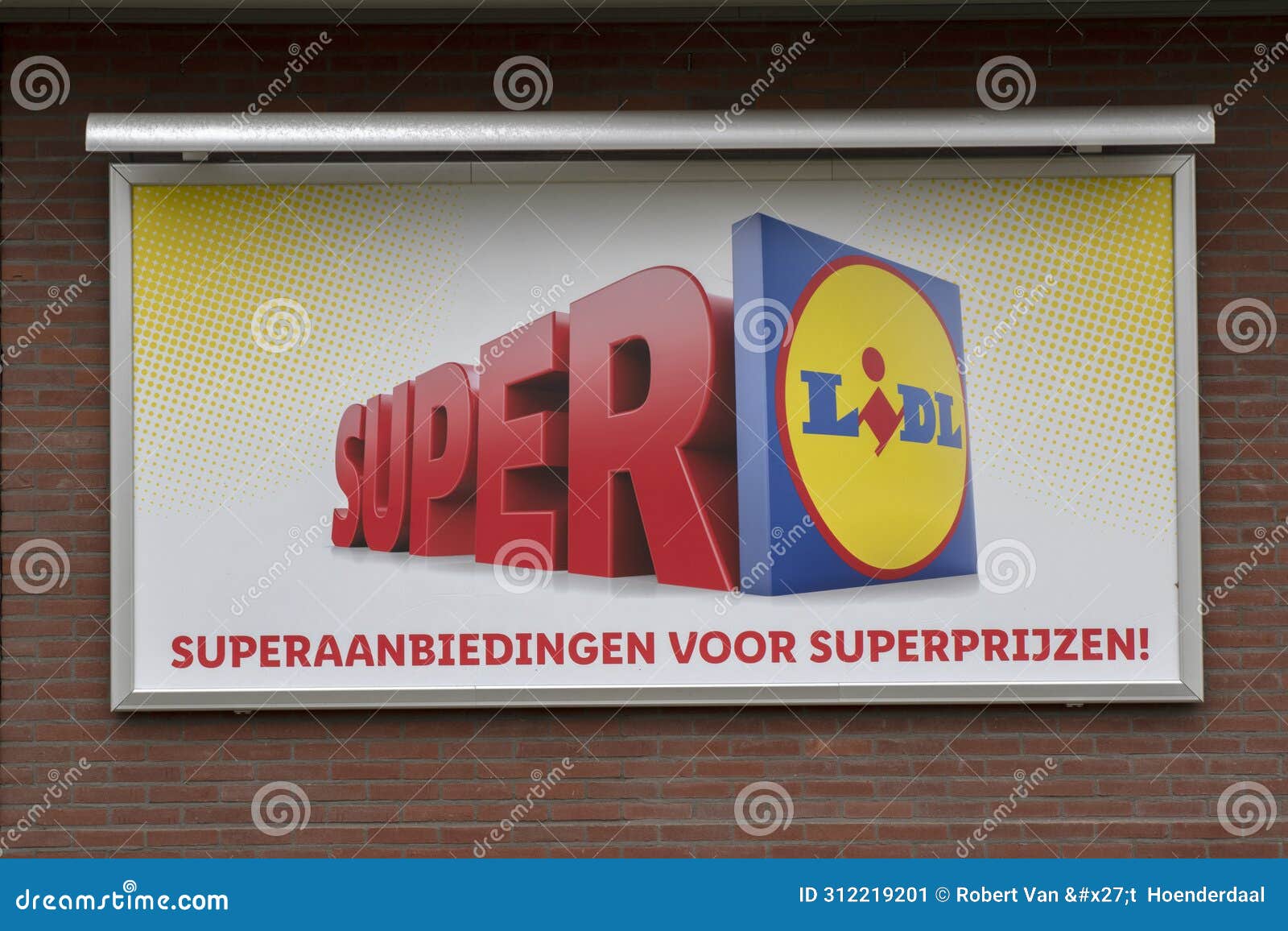 Billboard LIDL Supermarket at Amsterdam the Netherlands 17-3-2024 ...