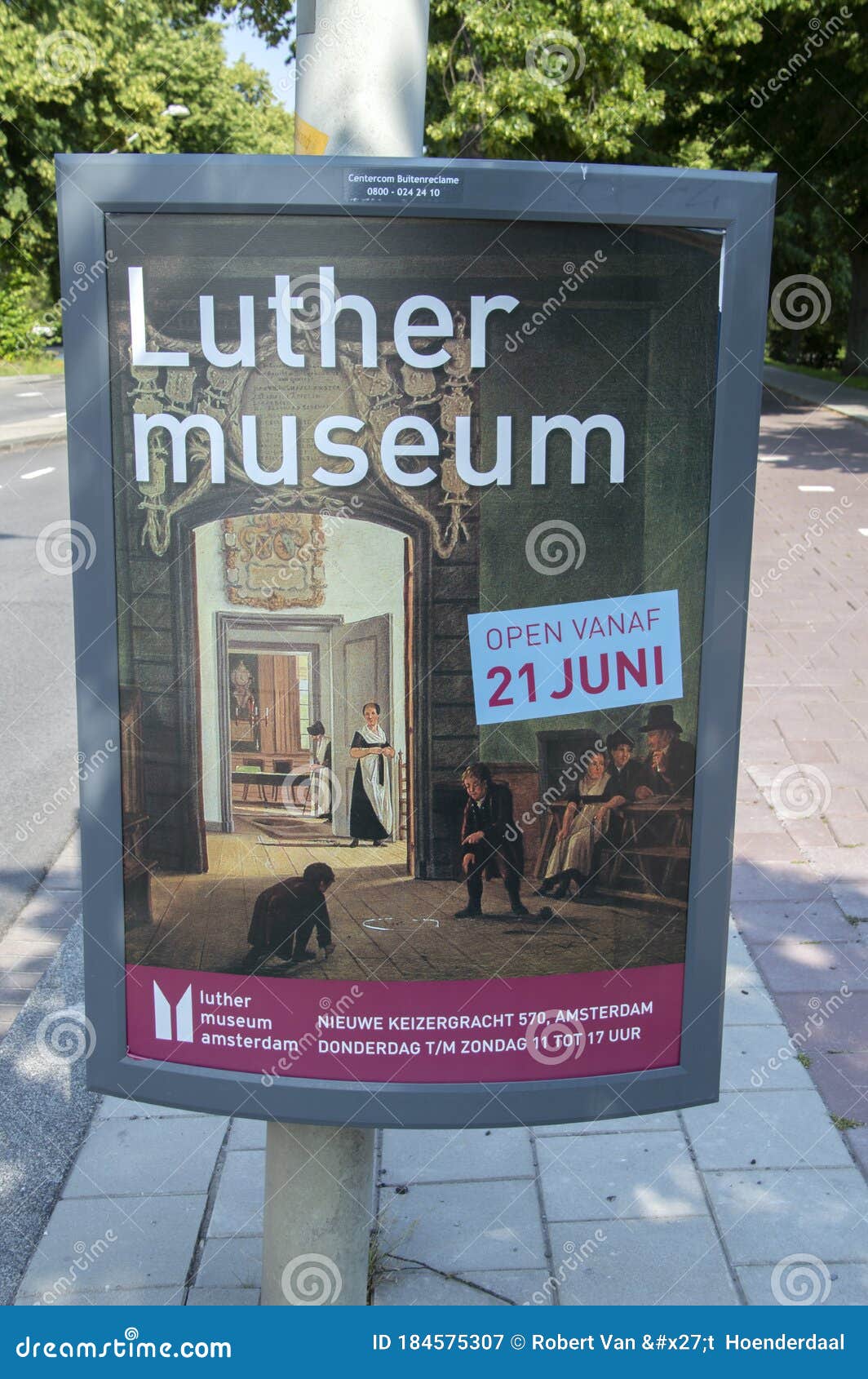 Billboard Luther Museum at Amsterdam the Netherlands 2019 Editorial ...