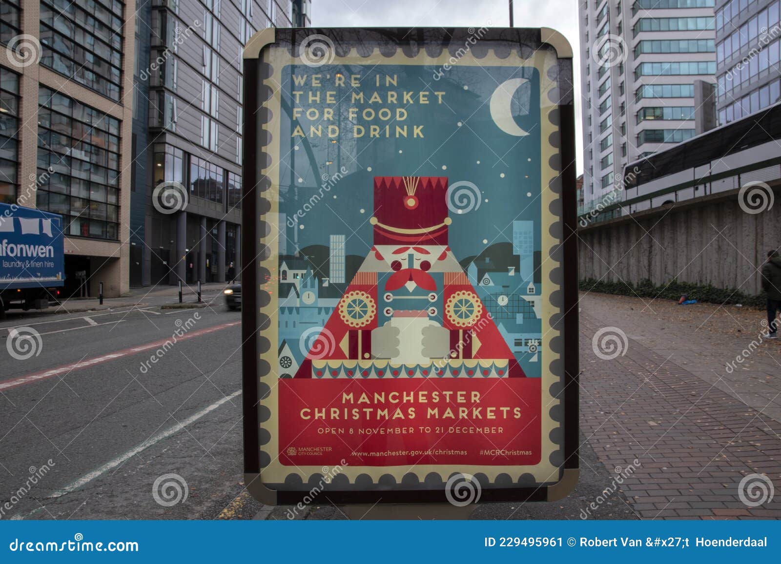 Billboard Manchester Christmas Markets at Manchester Englands 8-12-2019 ...