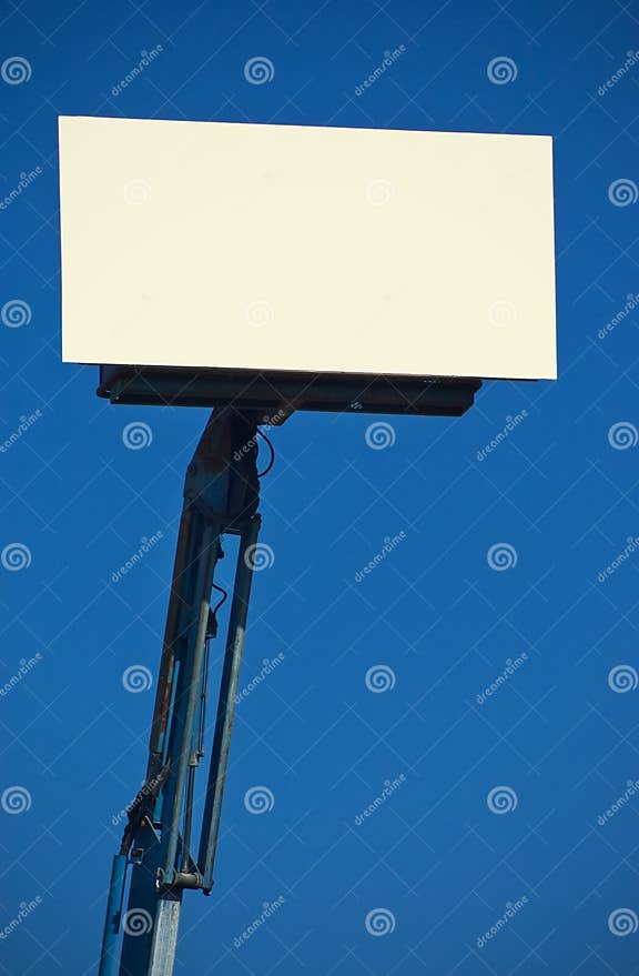 Billboard on Mechanical Arm Stock Photo - Image of mechanical, close ...