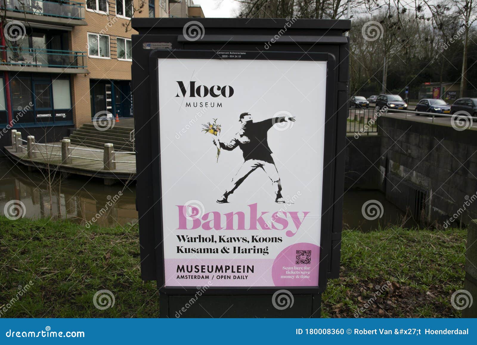 Billboard Moco Museum Bansky Exhibition at Amsterdam the Netherlands ...