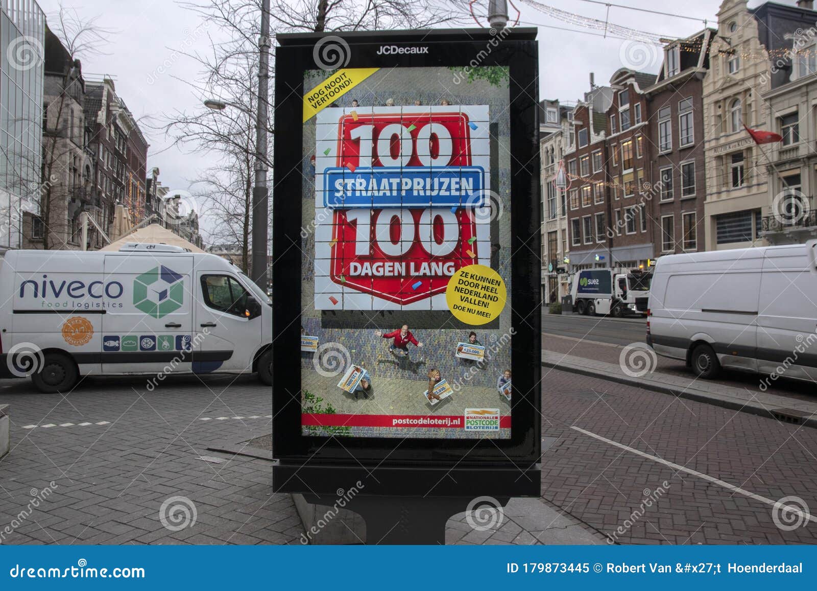 Billboard Nationale Postcode Loterij at Amsterdam the Netherlands 2020 ...