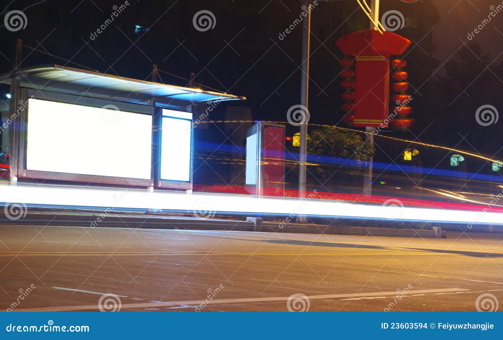 Billboard at night stock photo. Image of marketing, exterior - 23603594