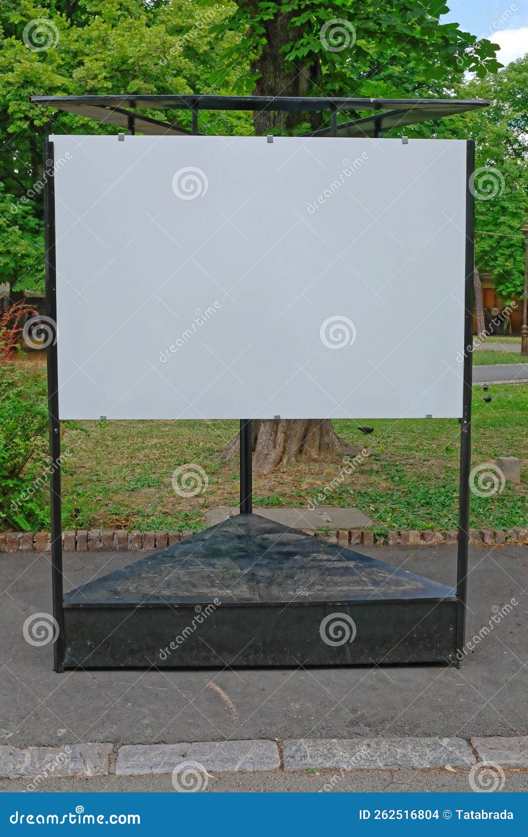 Billboard Poster Empty Space Stock Photo - Image of pavement, street ...