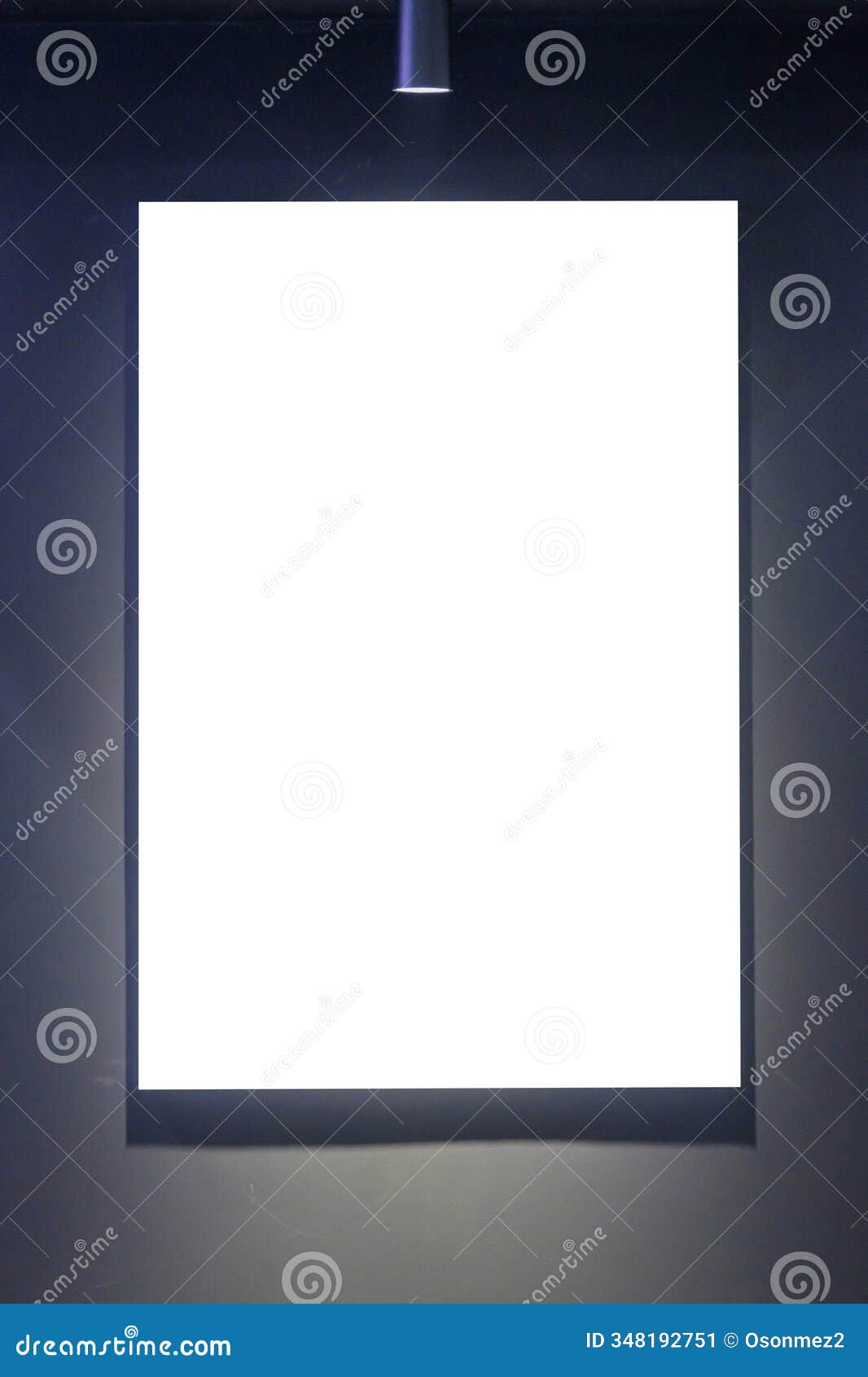 Billboard or Promotional Poster with White Interior Isolated Under ...