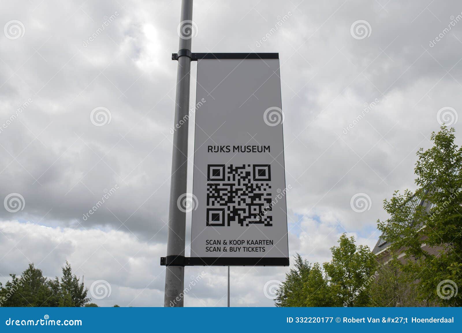 Billboard QR Code from the Rijksmuseum Museum at Amsterdam the ...
