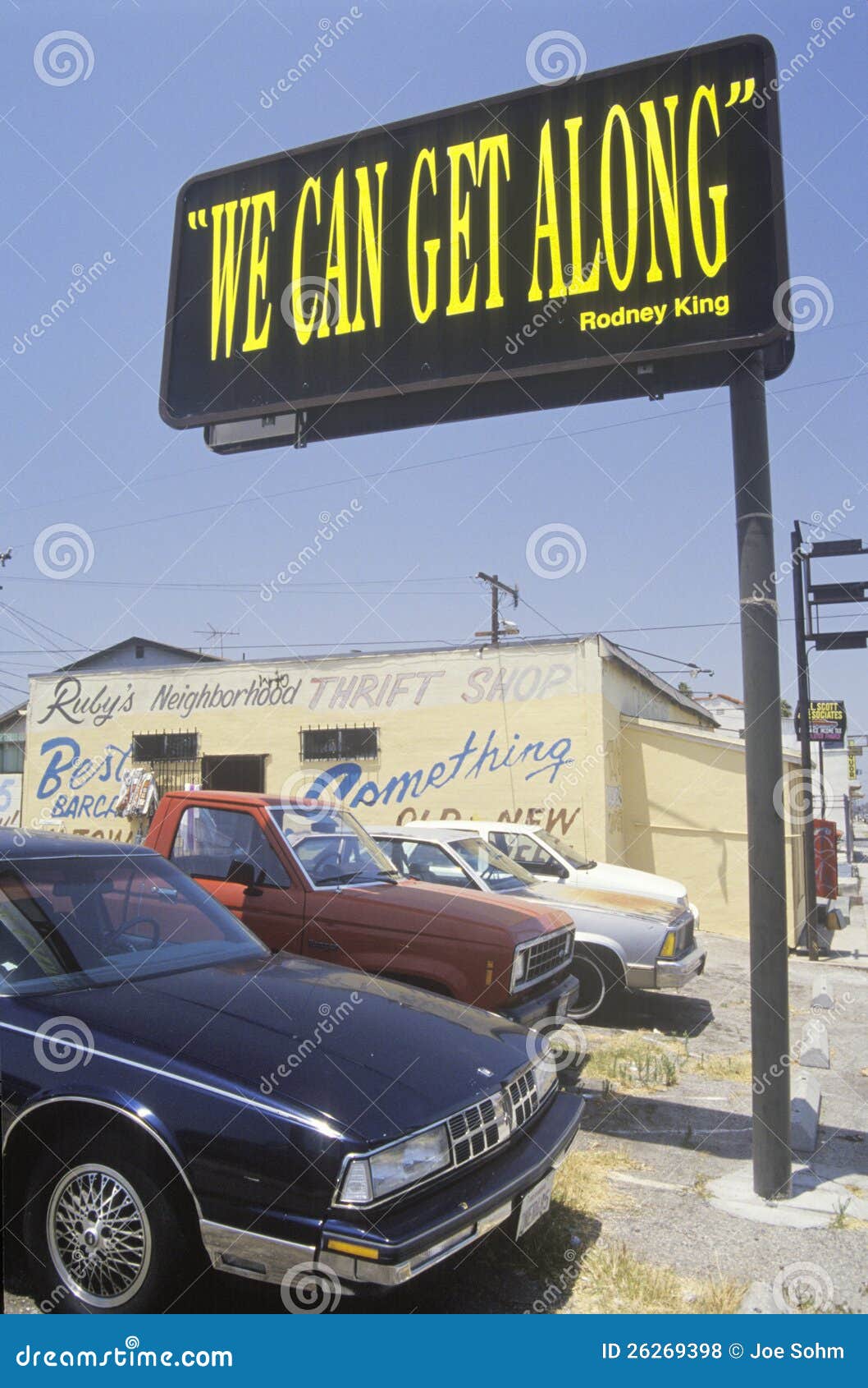 Billboard Reading we Can Get Along Editorial Stock Photo - Image of ...