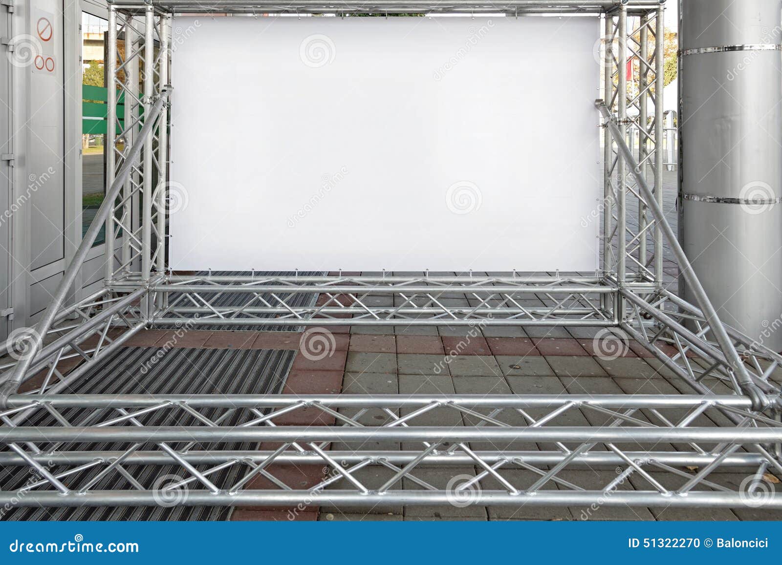 Billboard stock photo. Image of construction, support - 51322270