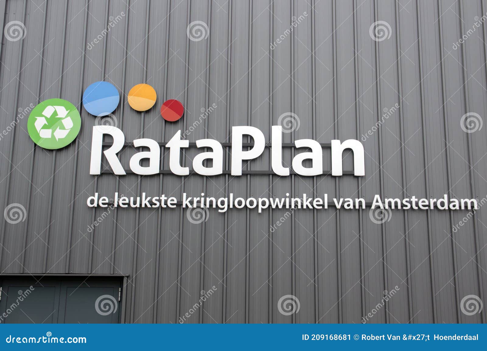 Billboard Recycle Shop Rataplan at Amsterdam the Netherlands 27-6-2020 ...