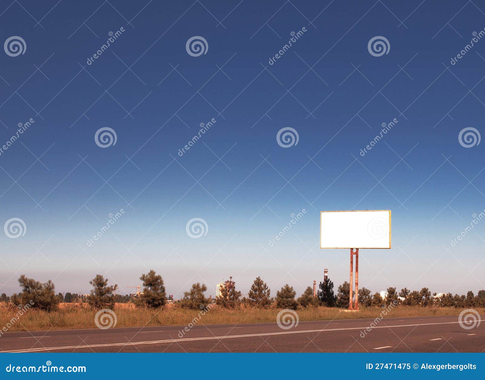 Billboard on the road stock image. Image of retro, rural - 27471475
