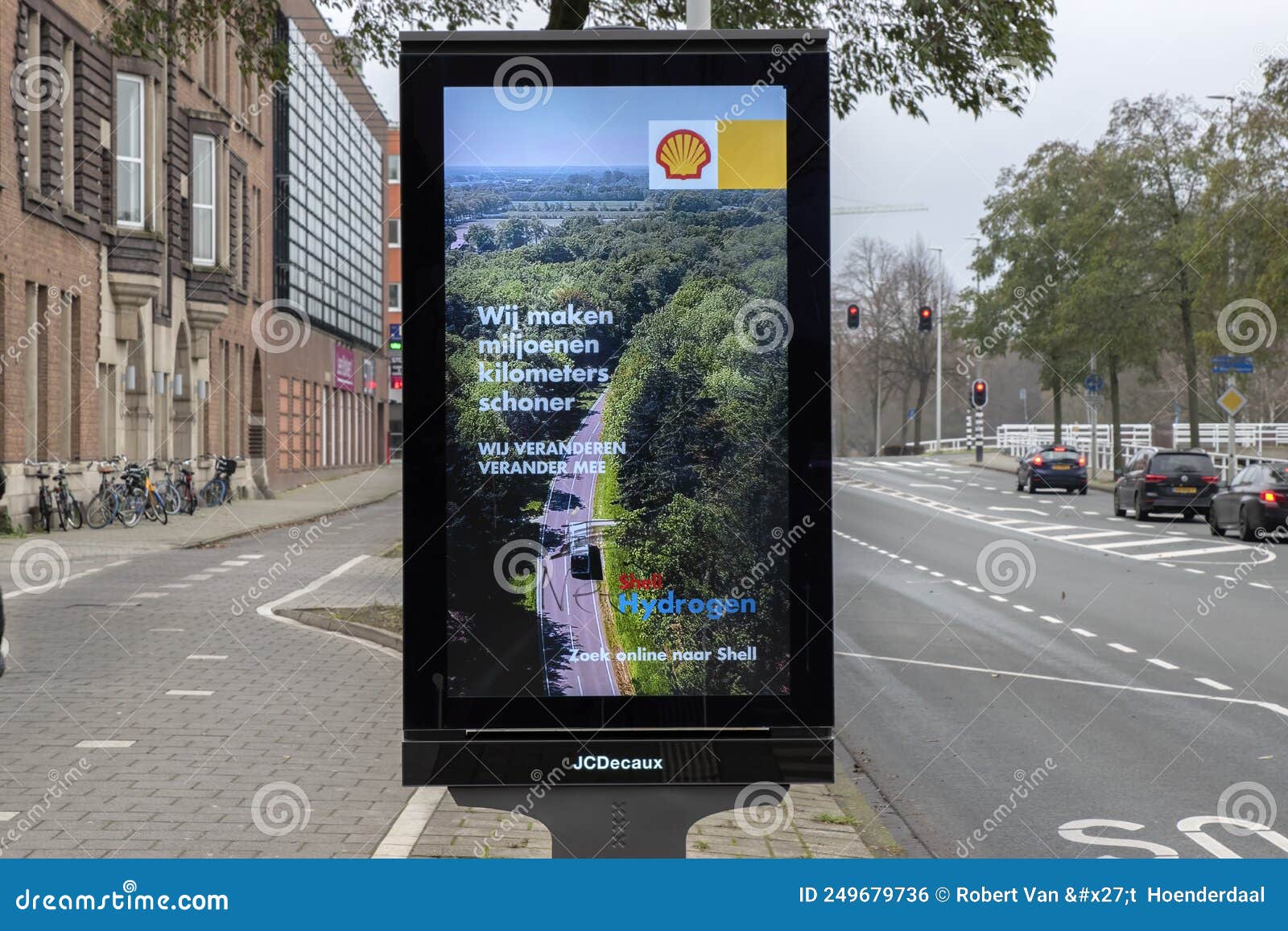 Billboard Shell at Amsterdam the Netherlands 9-12-2021 Editorial Photo ...