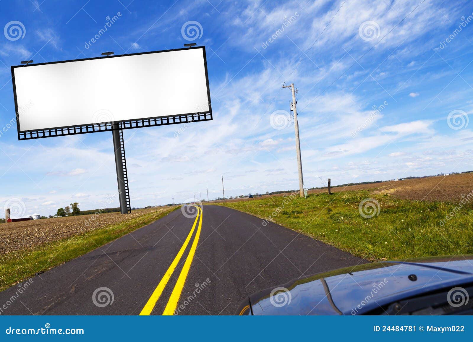 Billboard Sign stock image. Image of background, billboard - 24484781