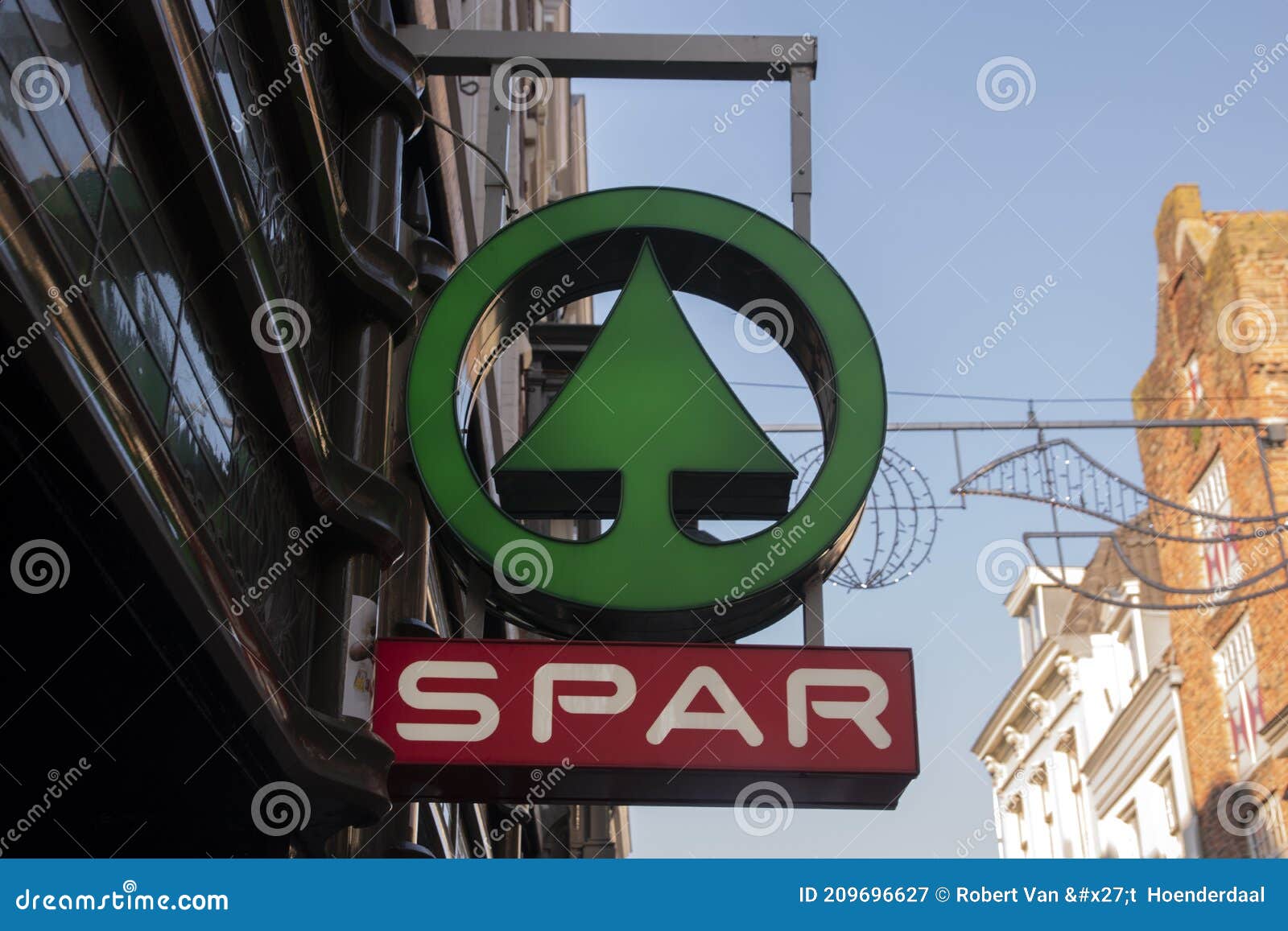 Billboard Spar Supermarket at Utrecht the Netherlands 27-12-2019 ...