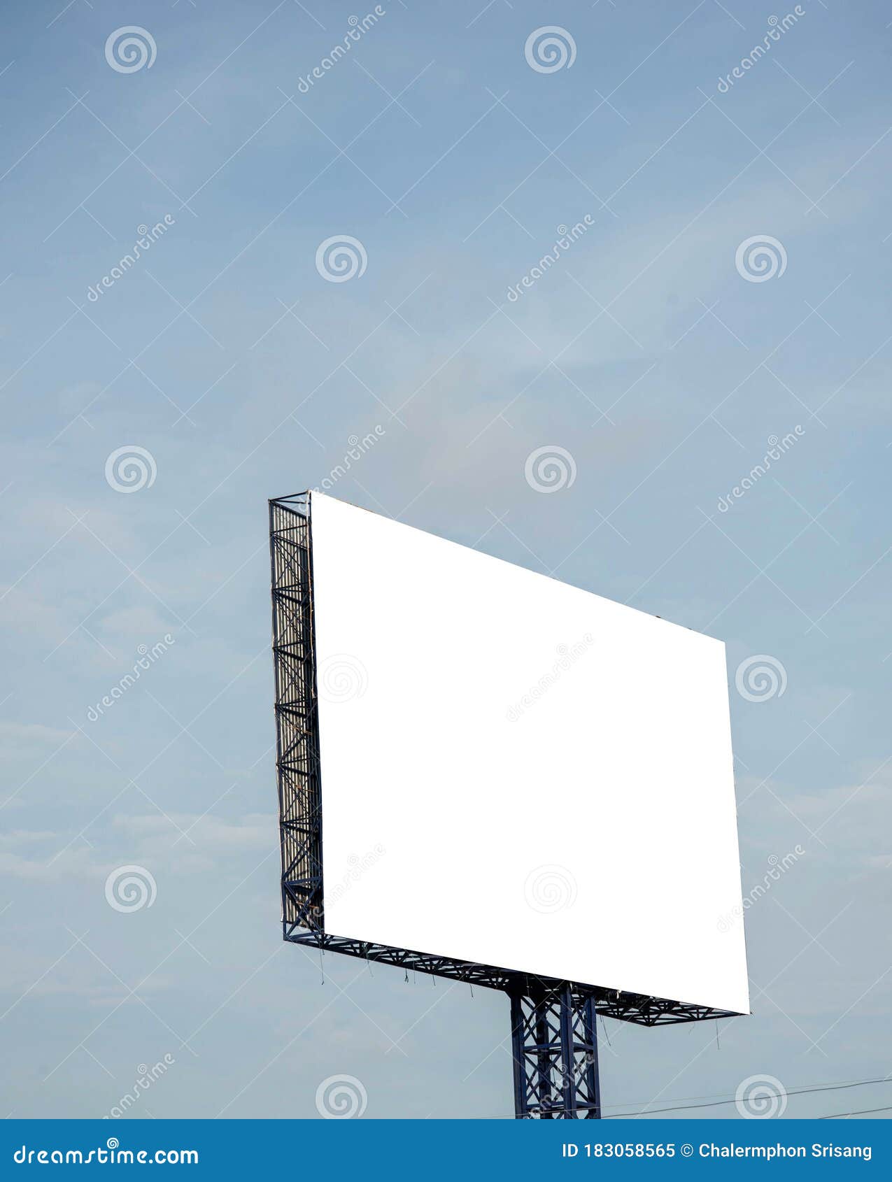 Billboard Steel Structure Sky Background Stock Image - Image of display ...
