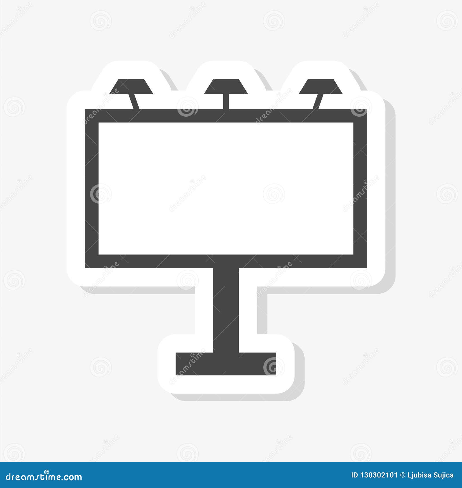 Billboard Sticker - Illustration Stock Illustration - Illustration of ...
