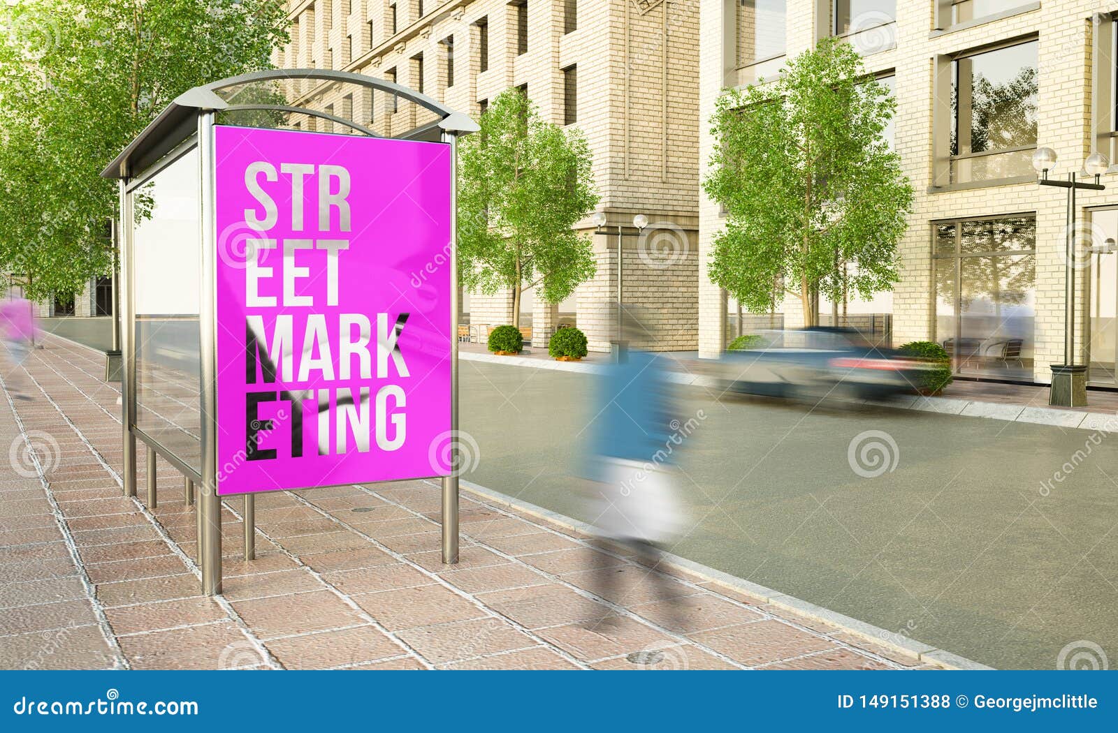 Street Marketing And Promotion Concept Of Landing Page With Promoters ...