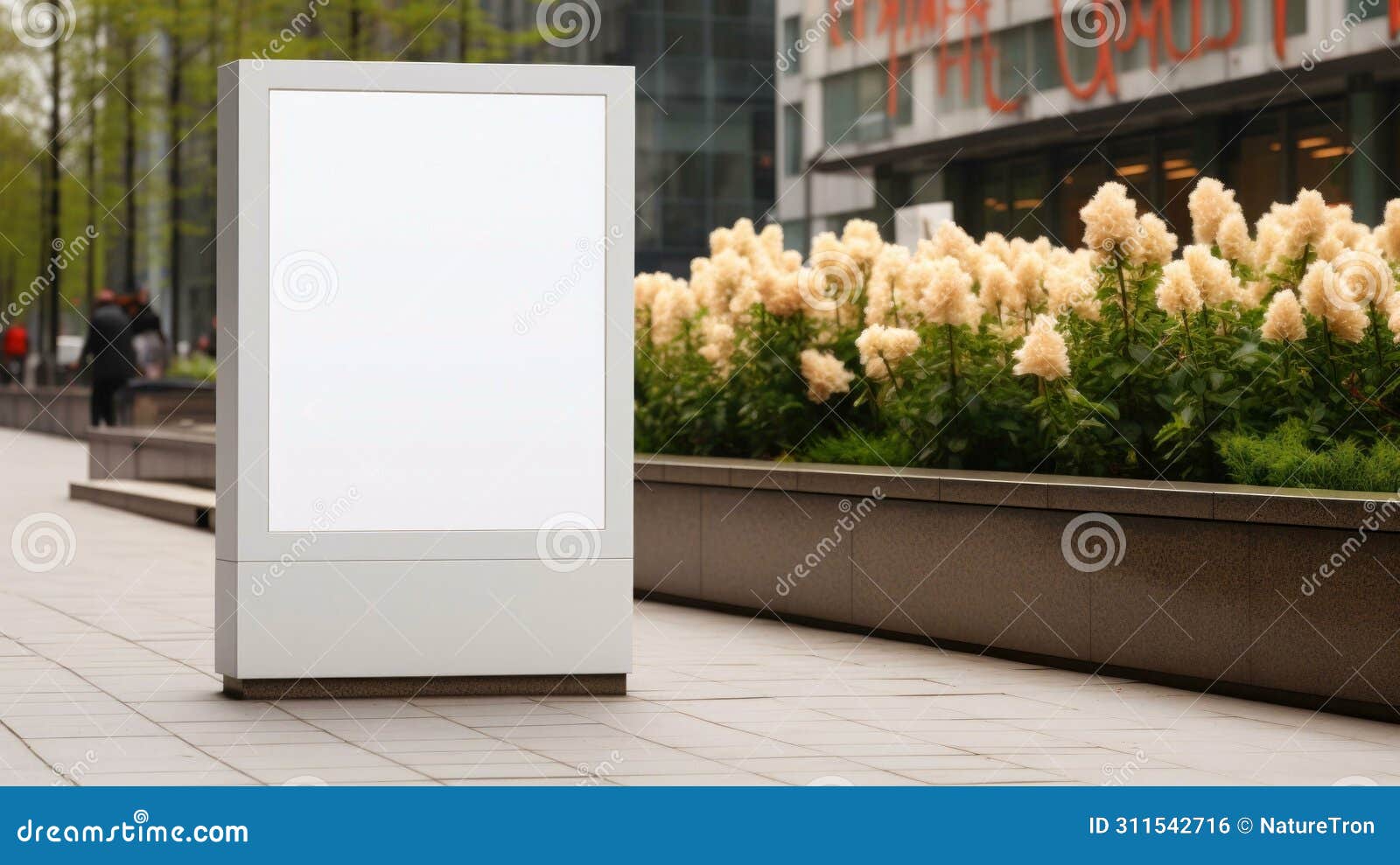 Billboard in the Street Billboard on the Wall Stock Illustration ...