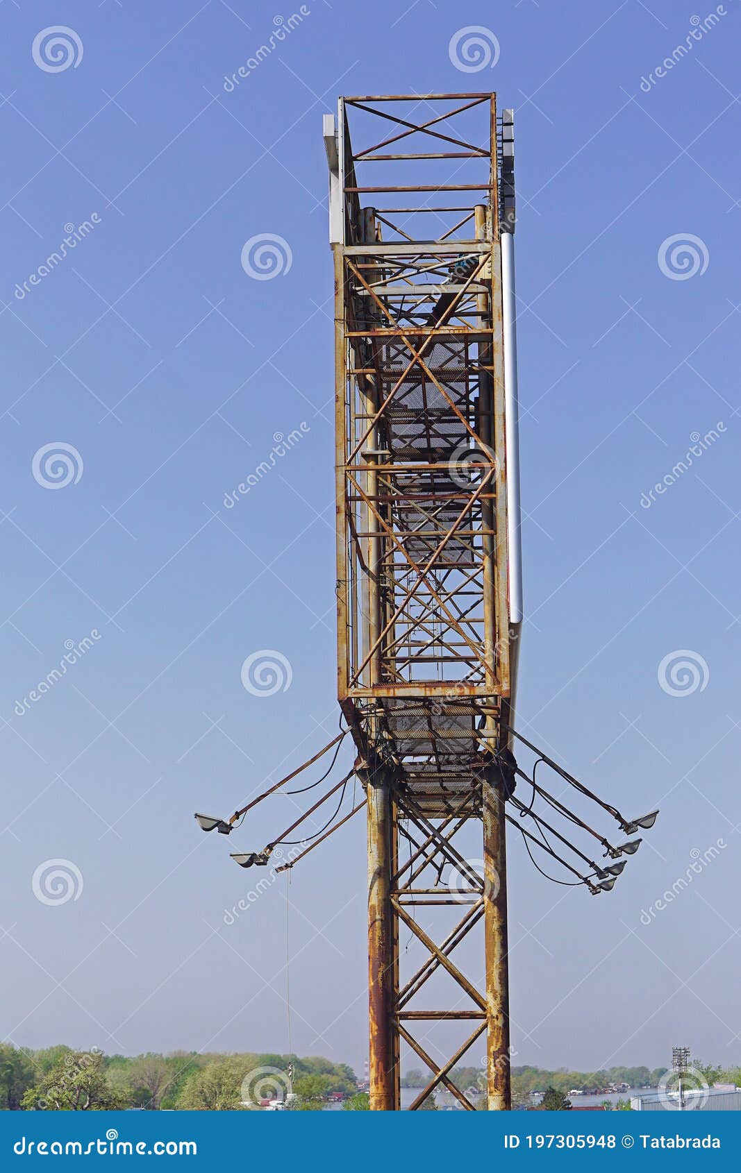 Billboard structure stock photo. Image of rust, tall - 197305948