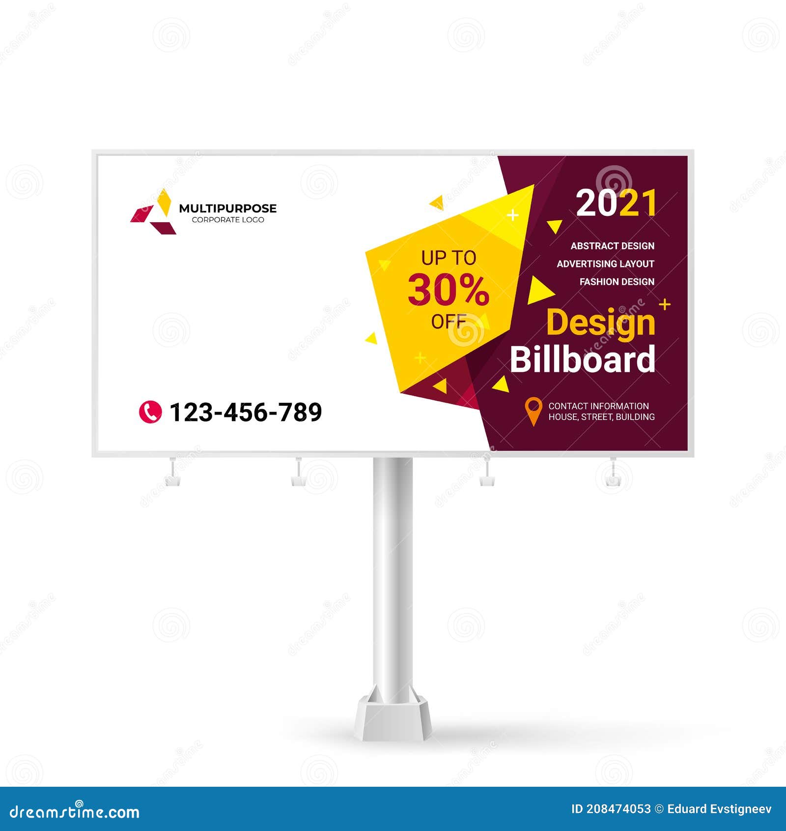 Billboard, Template for Advertising Goods and Services, Creative Design ...