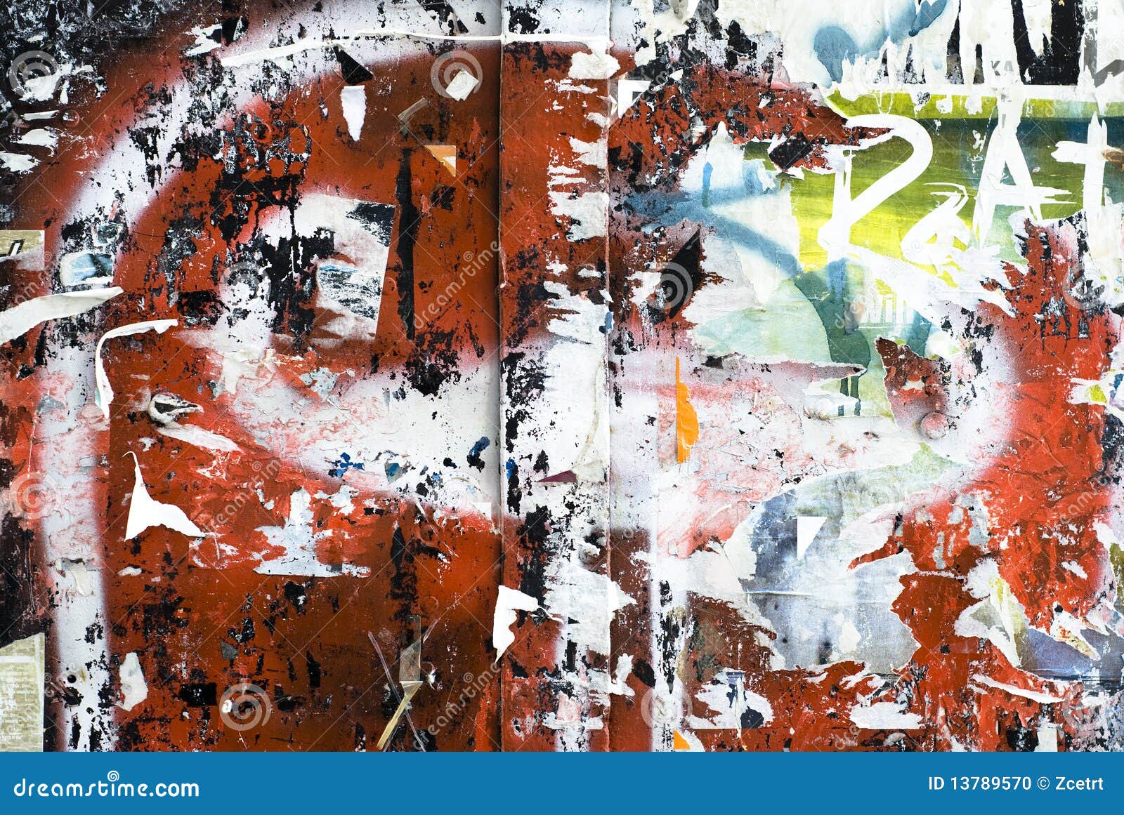 Billboard texture stock photo. Image of street, mess - 13789570