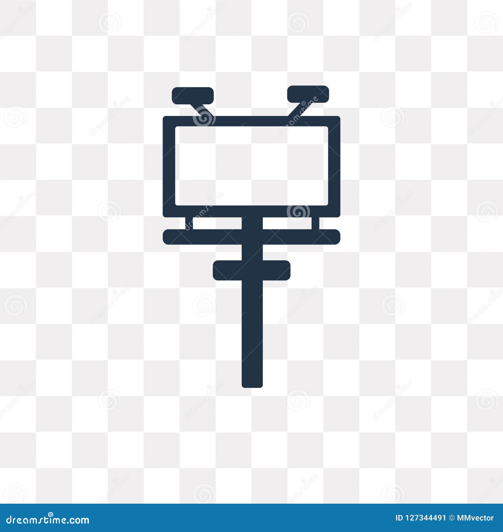 Billboard Vector Icon Isolated on Transparent Background, Billboard ...