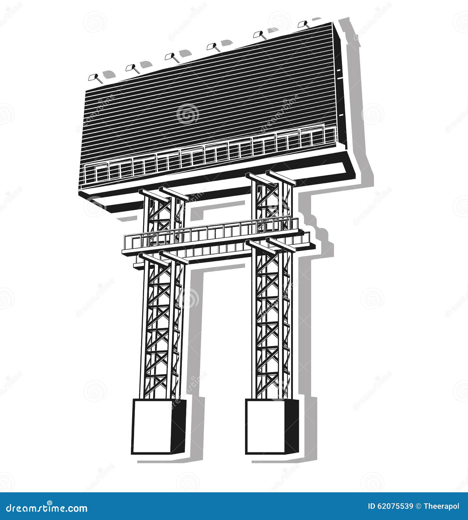 Billboard stock illustration. Illustration of background - 62075539