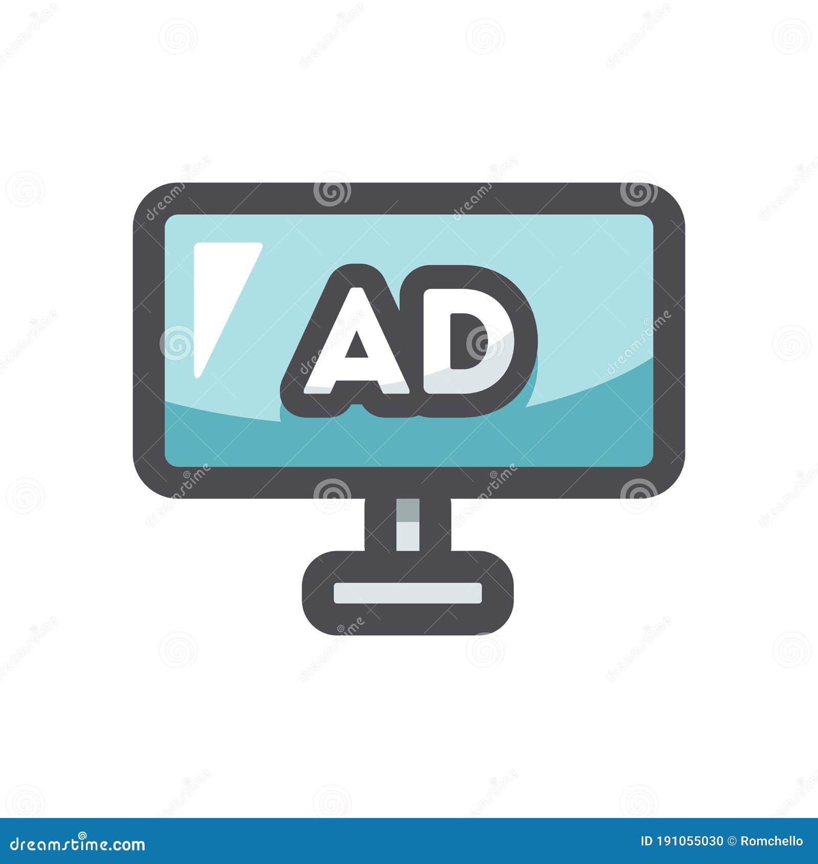 Billboard Vector. Street Advertising Panel Cartoon Illustration Stock ...