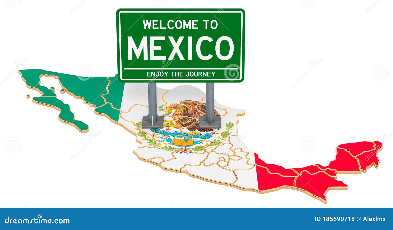 Welcome To Mexican Party Banner With Musician And Dancing Girl In ...