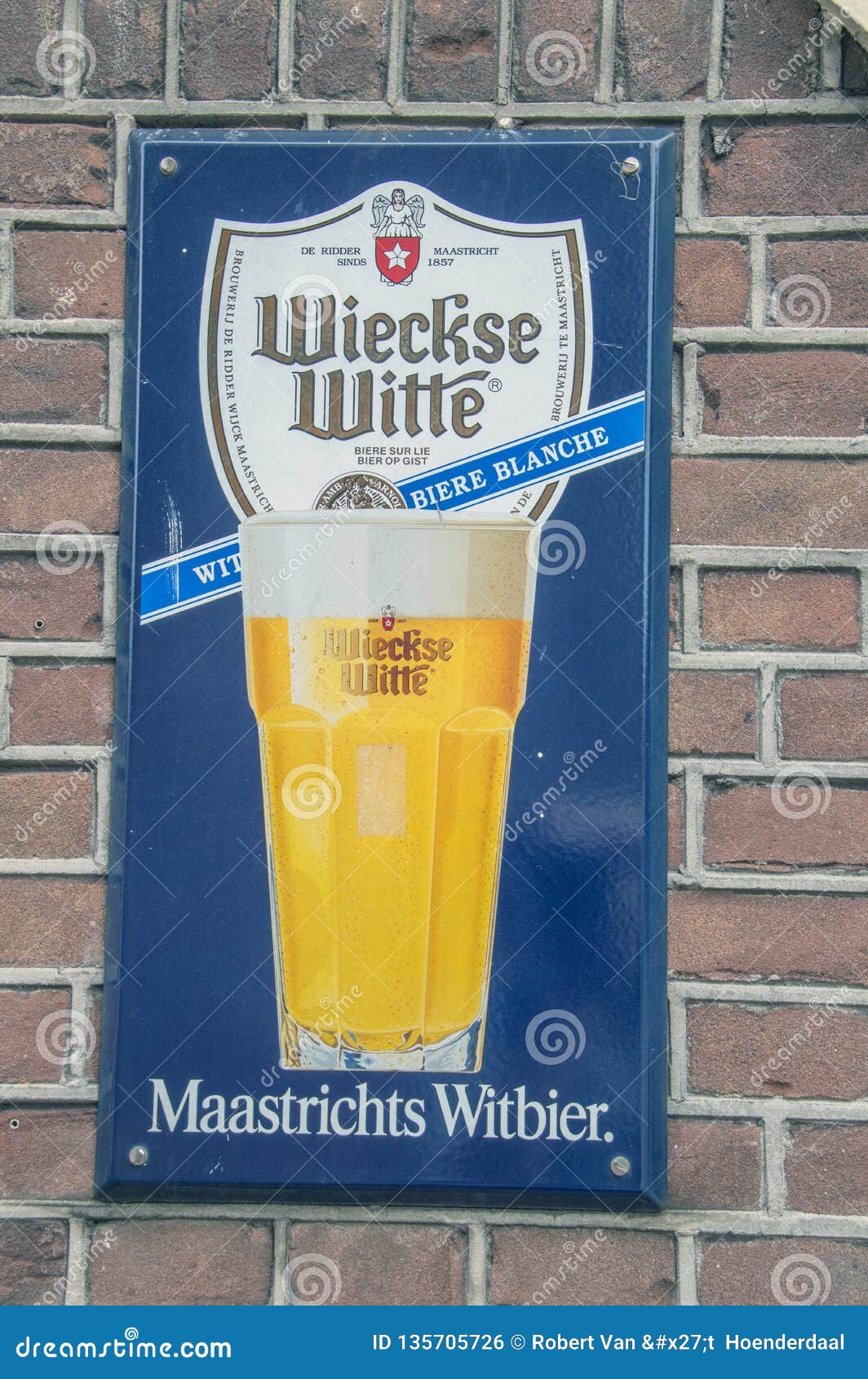 Billboard Wieckse Witte Beer at Amsterdam the Netherlands 2018 ...