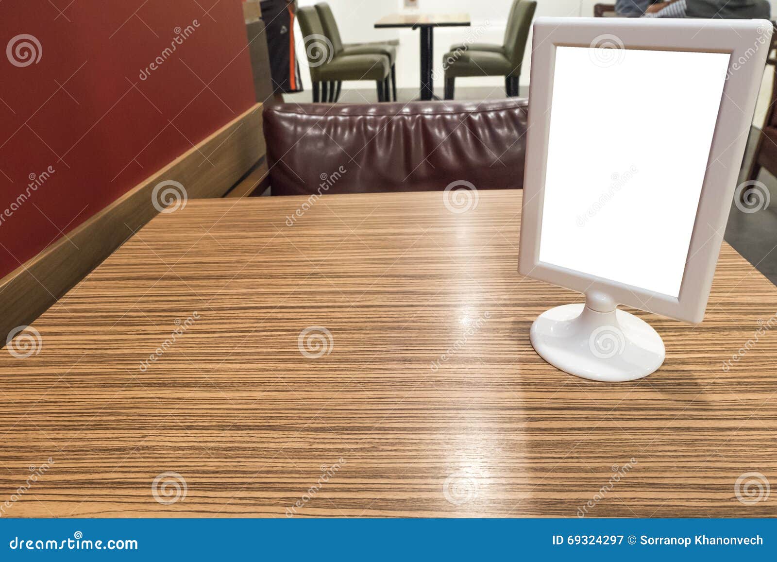 Billboards on the Dining Table Stock Image - Image of restaurant ...