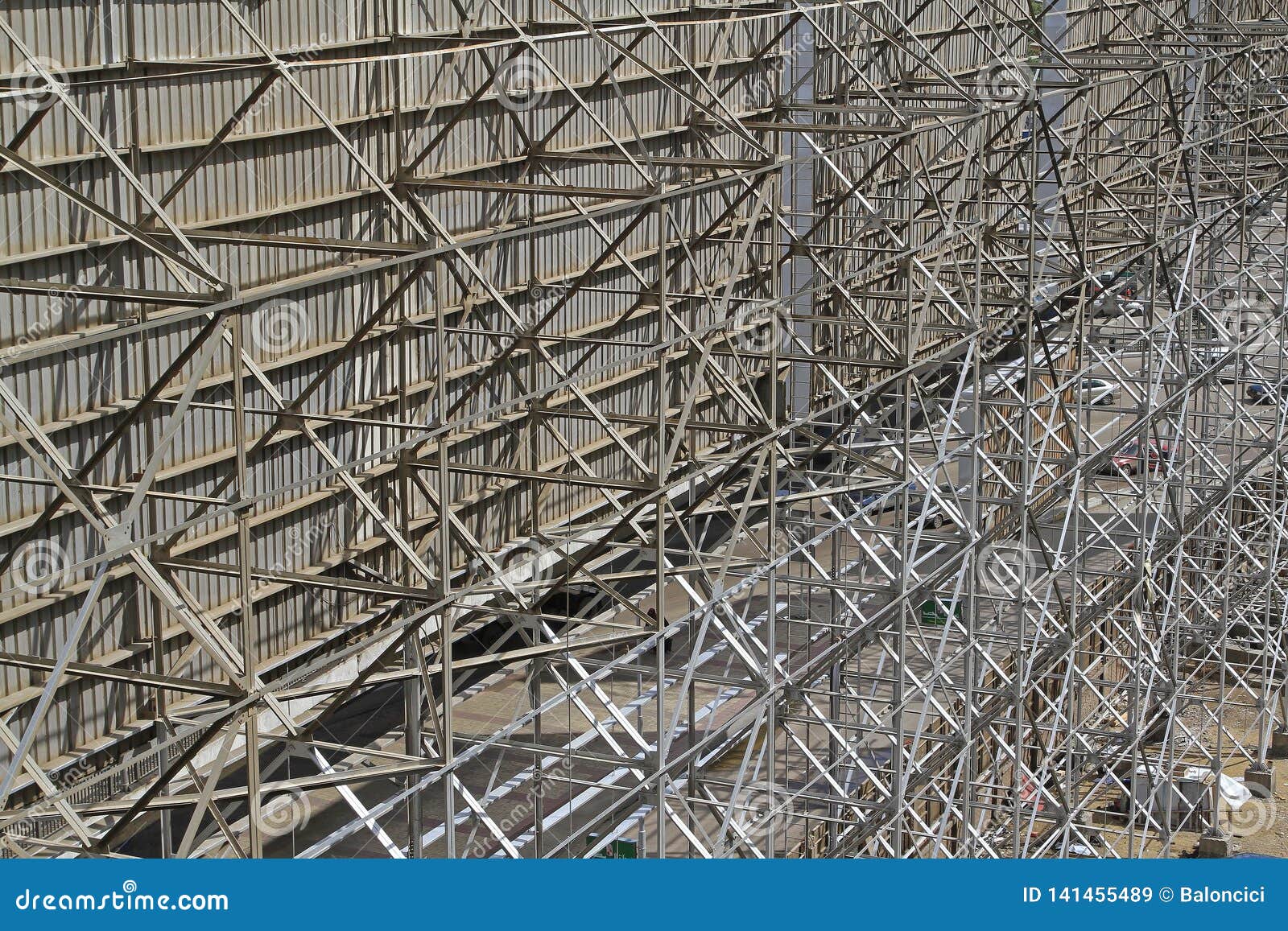 Billboards Structure stock image. Image of structure - 141455489