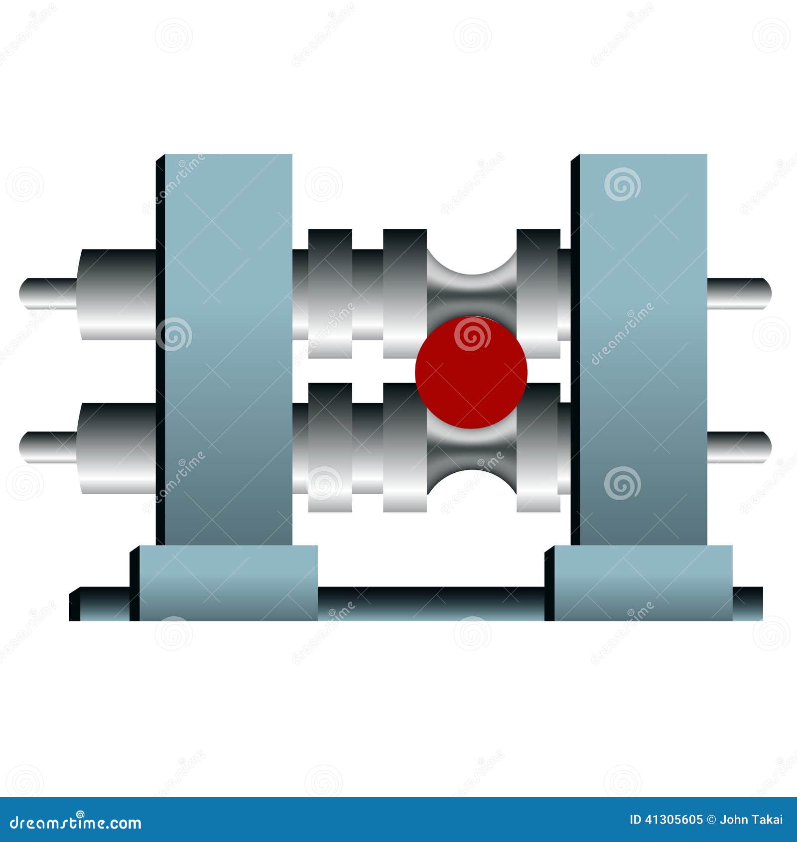 Billet Making stock vector. Illustration of process, clip - 41305605