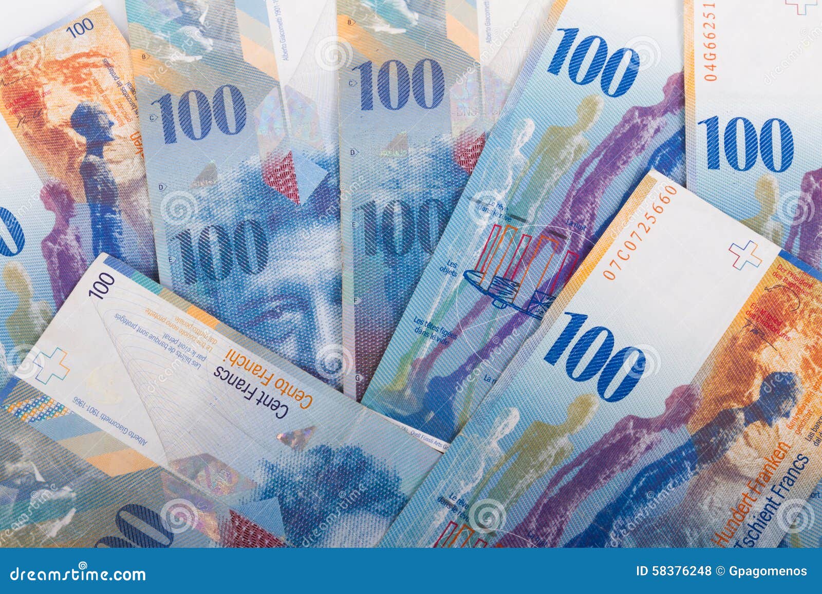 100 Billets De Banque De Suisse De CHF Photo stock - Image du fortune ...