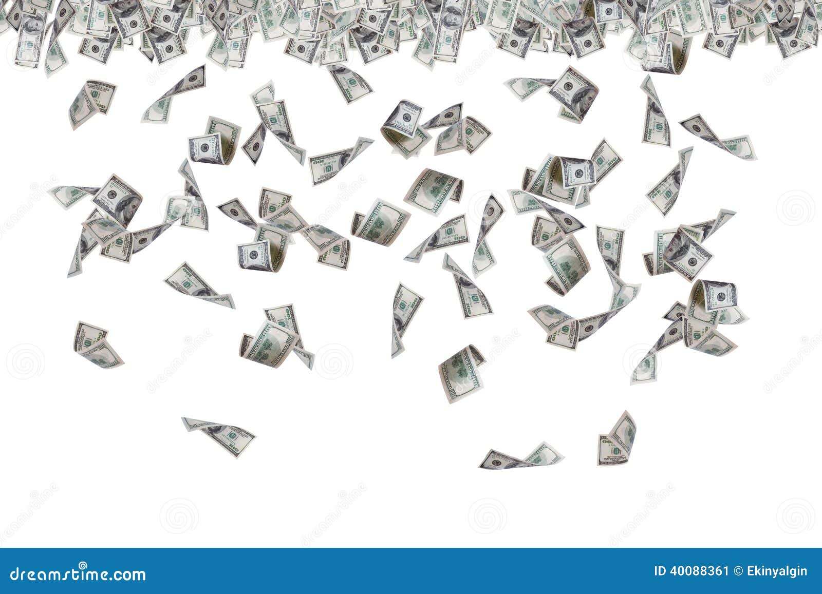 Billets De Banque Du Dollar Volant Et Pleuvant Image stock - Image du ...