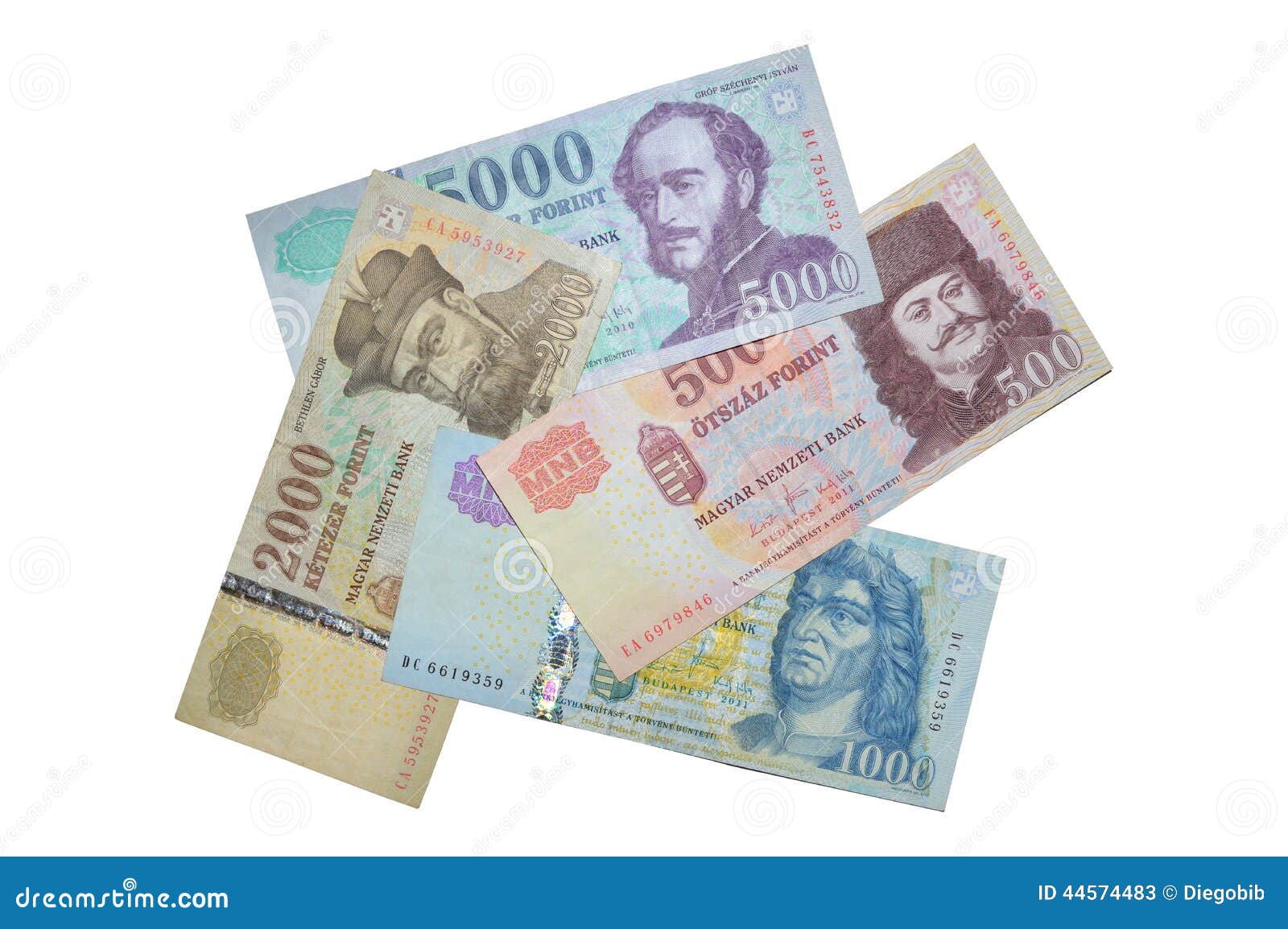 Billets De Banque Hongrois De Forint Image stock - Image du argent ...