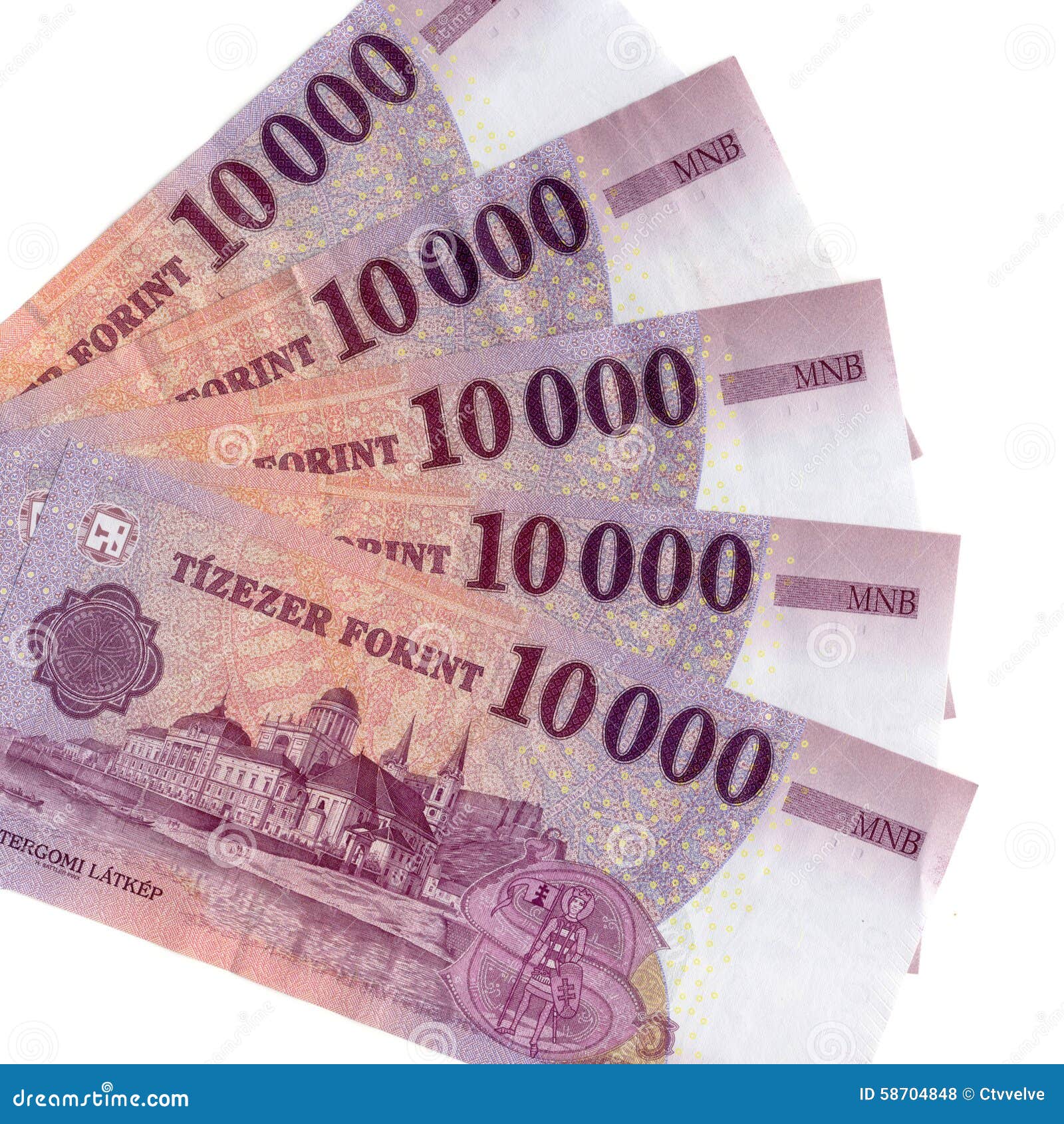 Billets De Banque Hongrois De Forint Photo stock - Image du cartes ...